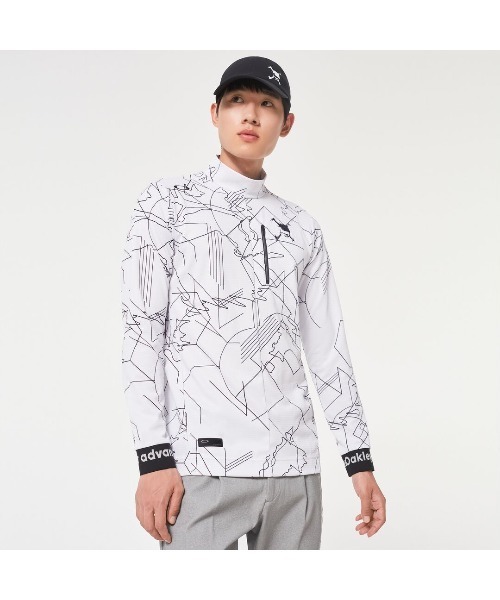 OAKLEY（オークリー）の「オークリー SKULL VECTOR LS MOCK SHIRT /シャツ/ロングTシャツ/GOLF ゴルフ ...