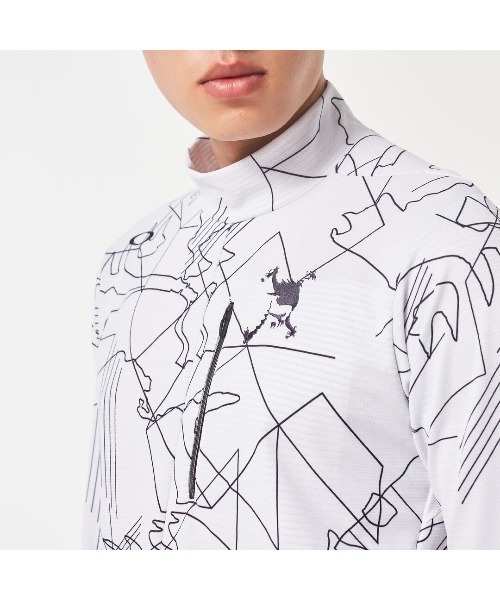 OAKLEY（オークリー）の「オークリー SKULL VECTOR LS MOCK SHIRT/ GOLF /OAKLEY（ポロシャツ ...
