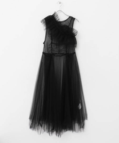 KBF（ケイビーエフ）の「『高橋愛×KBF』フリルSETチュールワンピース（ワンピース）」 - WEAR