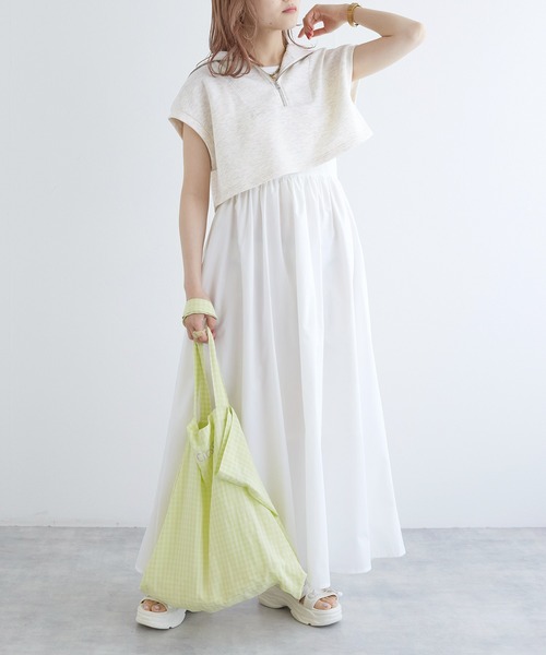 【ブランド古着】コンビワンピース（ワンピース）｜w closet（ダブルクローゼット）のファッション通販 - ZOZOUSED