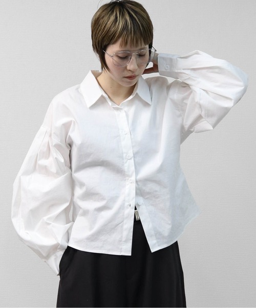 THE CELL.（ザセルドット）の「ボリュームスリーブレギュラーカラーボックスシャツ VOLUME SLEEVE REGULAR ...