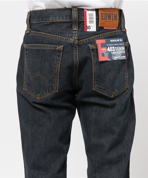 EDWIN（エドウィン）の「【EDWIN】INTERNATIONAL BASIC 403ストレート バイオウォッシュ（デニムパンツ）」 - WEAR