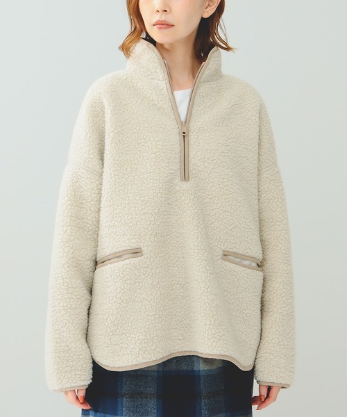 B:MING by BEAMS（ビーミングバイビームス）の「B:MING by BEAMS / ボア ハーフジップ プルオーバー 22AW（スウェット）」 - WEAR