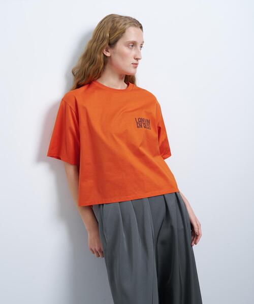 LANVIN en Bleu（ランバンオンブルー）の「ワンポイントロゴTシャツ（Tシャツ/カットソー）」 - WEAR
