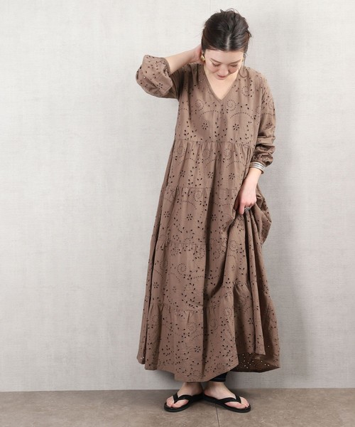 FREAK'S STORE（フリークスストア）の「【WEB限定】シフリ刺繍 ティアードワンピース（ワンピース）」 - WEAR