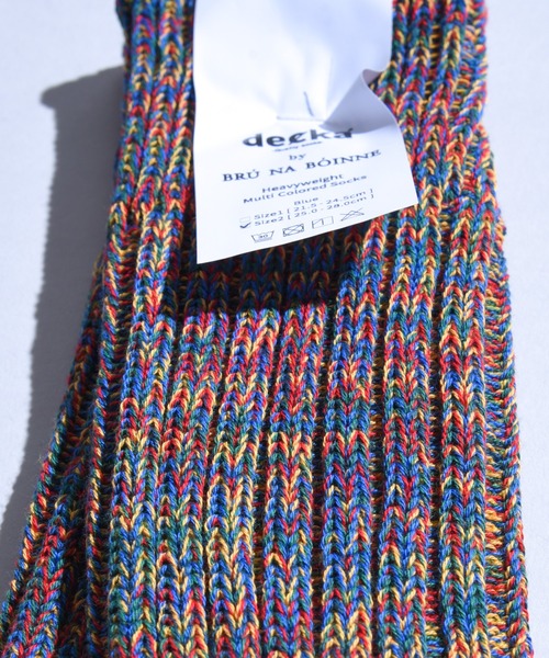 decka Quality socks（デカクオリティソックス）の「【decka(デカ)】Heavy weight Multi Colored ...