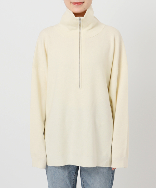 セール】ミラノリブハーフジッププルオーバー（ニット/セーター