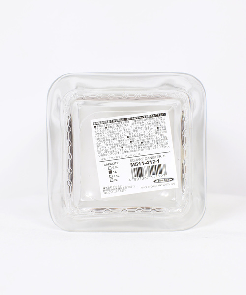 CANAL JEAN（キャナルジーン）の「DULTON(ダルトン) "SQUARE CANISTER 1L"／スクエアガラスキャニスター 1L（キッチンツール）」 - WEAR