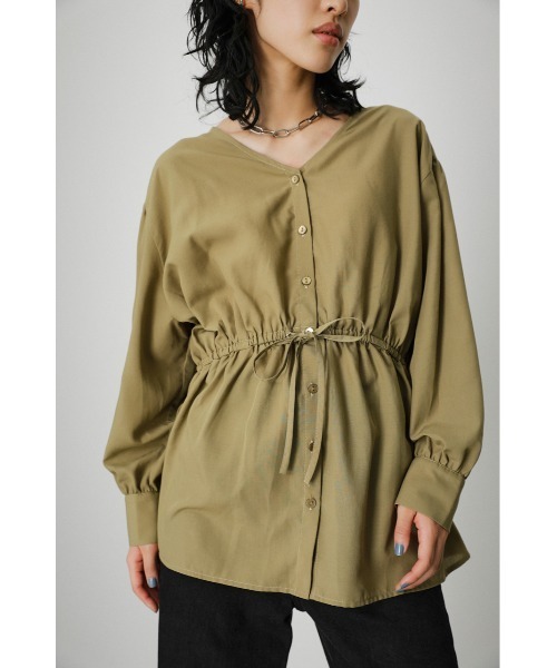 AZUL by moussy（アズールバイマウジー）の「2WAY PEPLUM BLOUSE/2WAYペプラムブラウス（シャツ/ブラウス）」 - WEAR