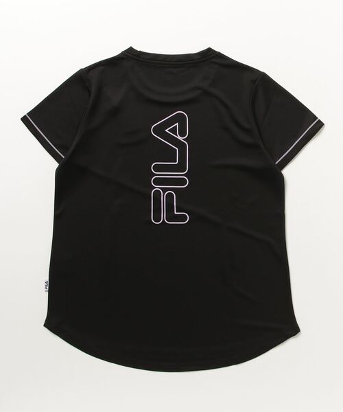 FILA（フィラ）の「FILA 吸水速乾 メッシュ素材 UVカットTシャツ（Tシャツ/カットソー）」 - WEAR