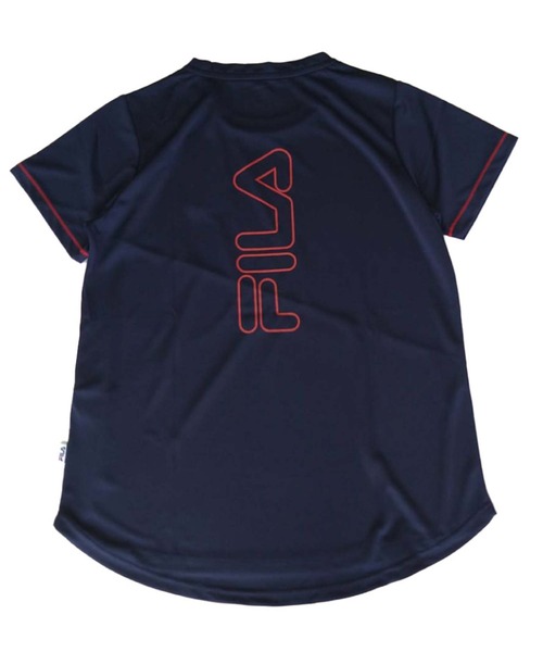 FILA（フィラ）の「FILA 吸水速乾 メッシュ素材 UVカットTシャツ（Tシャツ/カットソー）」 - WEAR