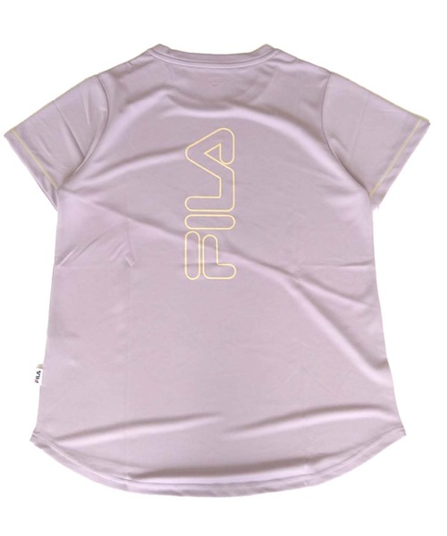 FILA（フィラ）の「FILA 吸水速乾 メッシュ素材 UVカットTシャツ（Tシャツ/カットソー）」 - WEAR