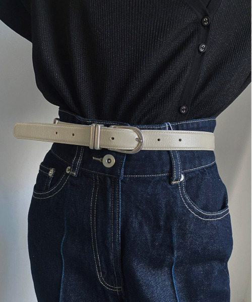 AMERI（アメリ）の「TSUNAGI LEATHER BELT（ベルト）」 - WEAR