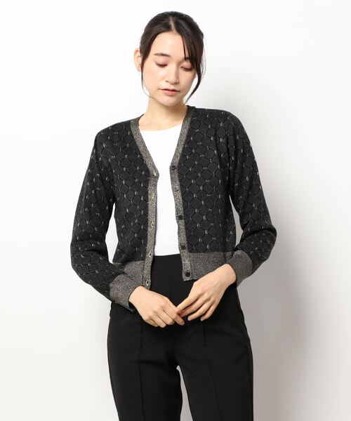 AMERI（アメリ）の「2WAY GLITTER JACQUARD CARDIGAN（カーディガン/ボレロ）」 - WEAR