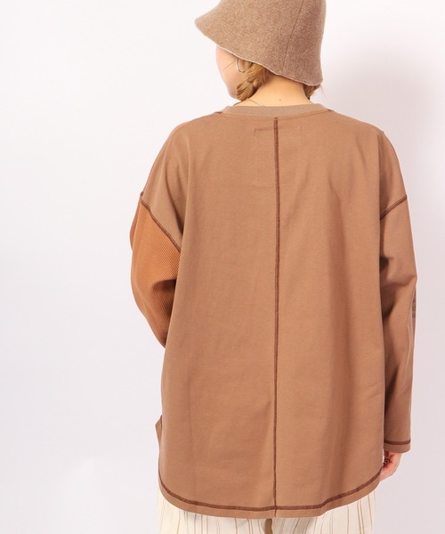 FUNALIVE（ファンアライブ）の「AMERICAN FUDGE ワッフル切替プリントプルオーバー（Tシャツ/カットソー）」 - WEAR