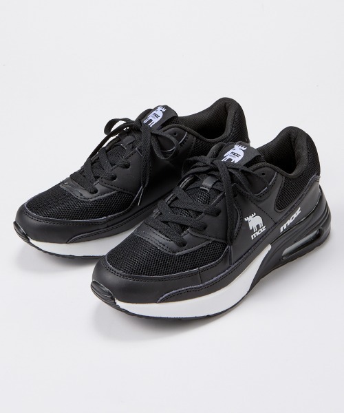 moz（モズ）の「《moz》サイドエルクマークレースアップ厚底スニーカー（ワイズ3E）（スニーカー）」 - WEAR