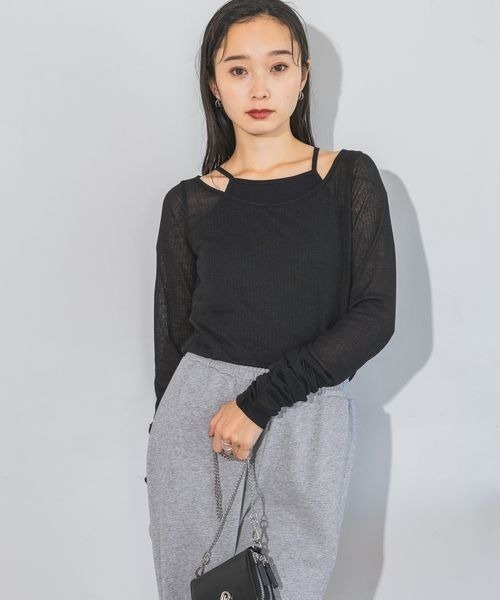 ネックレイヤード2P LS TEE（Tシャツ/カットソー）｜JEANASIS（ジーナシス）のファッション通販 - ZOZOTOWN