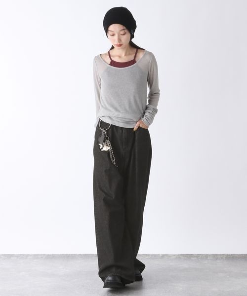 JEANASIS（ジーナシス）の「ネックレイヤード2P LS TEE（Tシャツ/カットソー）」 - WEAR