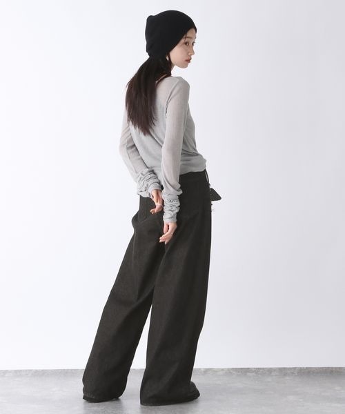 JEANASIS（ジーナシス）の「ネックレイヤード2P LS TEE（Tシャツ/カットソー）」 - WEAR