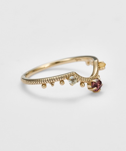 agete（アガット）の「K5マルチストーンリング（リング）」 - WEAR