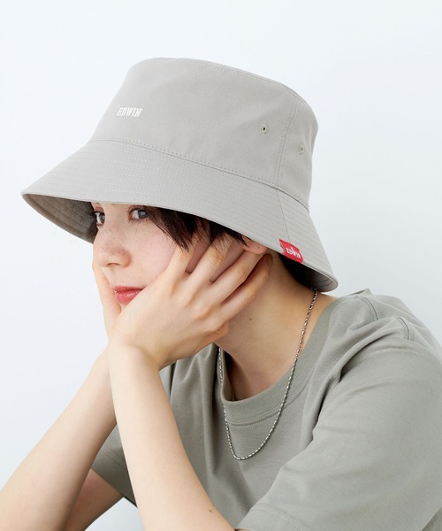 EDWIN（エドウィン）の「【EDWIN】エドウィン ピス付き シンプル バケットハット バケハ BUCKET HAT UVカット（ハット ...