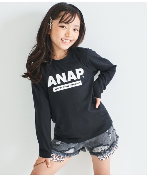 ANAP kids（アナップキッズ）の「アドレスロゴロンT（Tシャツ/カットソー）」 - WEAR