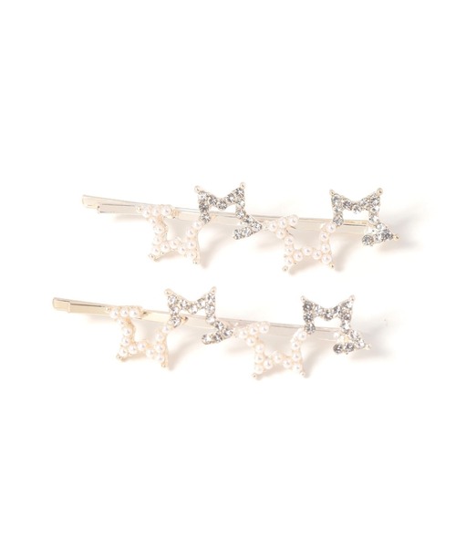 スター2SETヘアピン [tiny tiny(ティニーティニー)]（ヘアピン）｜tiny tiny（ティニーティニー）のファッション通販 - ZOZOTOWN