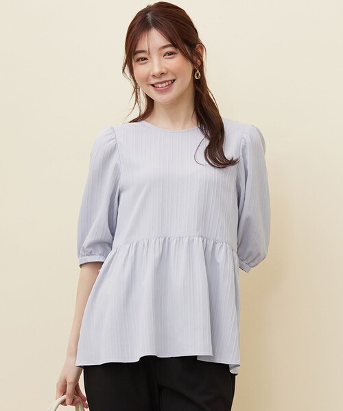 any SiS（エニィスィス）の「【洗える】ジャガードペプラム ブラウス（シャツ/ブラウス）」 - WEAR