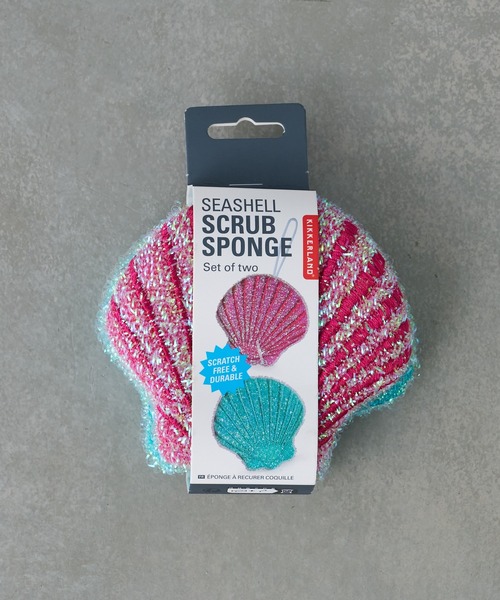 BIRTHDAY BAR（バースデイバー）の「【KIKKERLAND】SEASHELL SCRUB SPONGES スポンジ2点セット ...