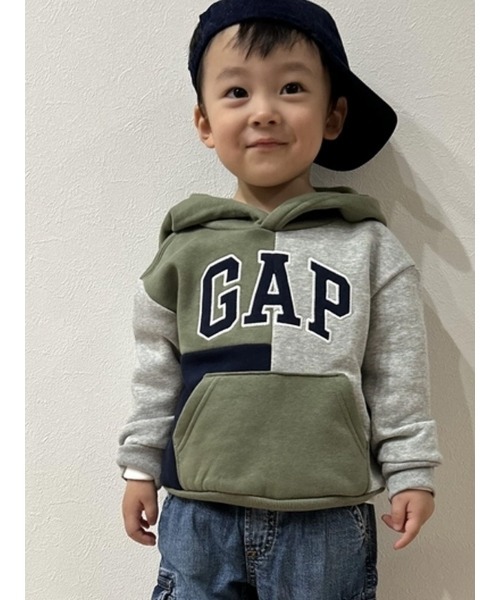 GAP（ギャップ）の「babyGapリラックス GAPロゴ カラーブロックパーカー（パーカー）」 - WEAR