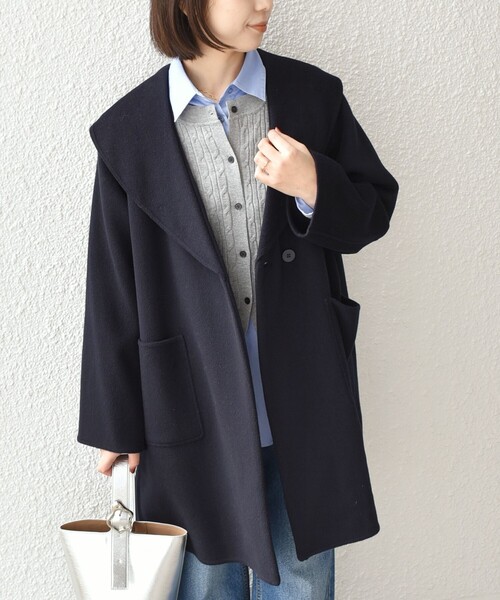 SHIPS Colors:リバー ワイドカラー コート（その他アウター）｜SHIPS