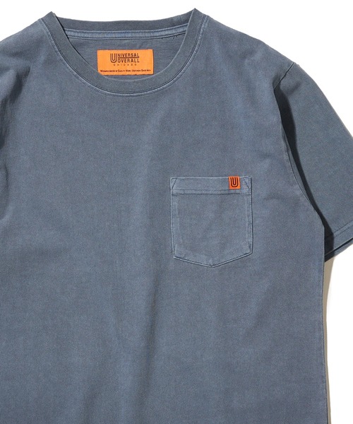 UNIVERSAL OVERALL（ユニバーサルオーバーオール）の「【UNIVERSAL OVERALL】 PIGMENT POCKET T-SHIRTS / ピグメントポケット半袖Tシャツ ...