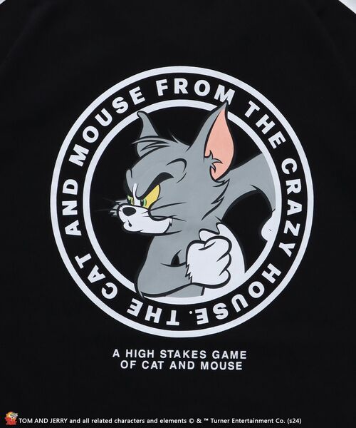 Tom＆Jerry（トムアンドジェリー）の「【SEQUENZ】TJ SIDE LINE S/S ZIP STRETCH POLO / 半袖Tシャツ ジップアップ バックプリント 刺繍 TOM ...