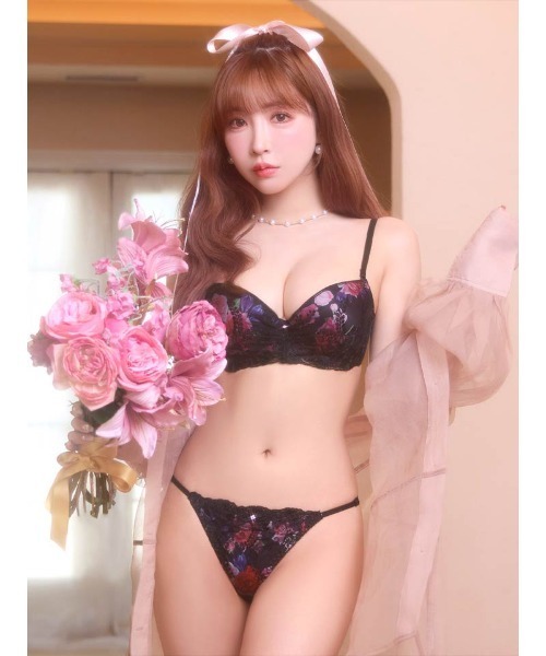 [DRW]ブラジャー ショーツ セット ブリリアント ローズ ベール ブラジャー & フルバック & Tバック ショーツ（ブラ&ショーツ）｜darial（ダリアル）のファッション通販 ...