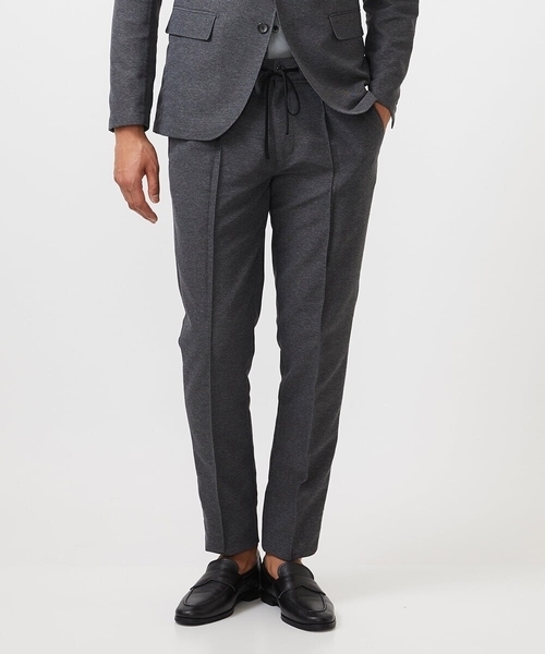 ミッシェルクランオム（MICHEL  HOMME）/カラミメッシュスラックスイージーパンツ　セットアップ カラミメッシュスラックスイージーパンツ セットアップ（スラックス