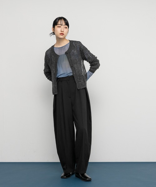 KBF（ケイビーエフ）の「ニットカーディガンSETシアートップス（ニット/セーター）」 - WEAR