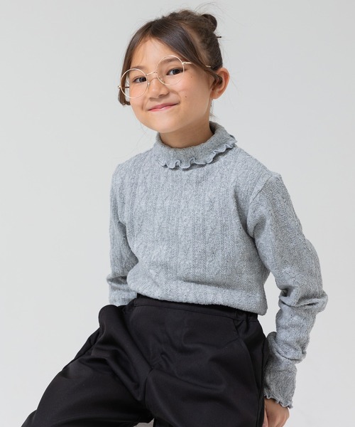 chil2（チルツー）の「アラン編み風ハイネックTシャツ（Tシャツ/カットソー）」 - WEAR