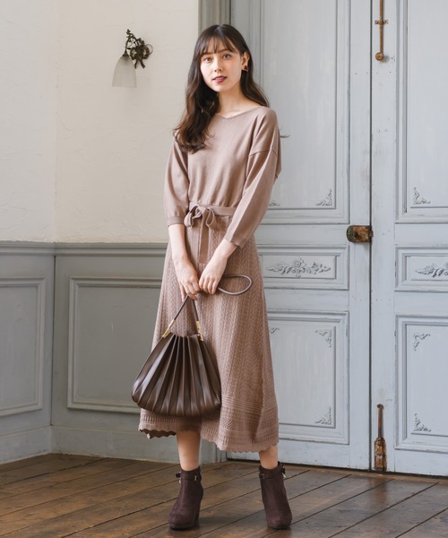 Rewde（ルゥデ）の「ｸﾘｱﾋｰﾙﾆｯﾄﾌﾞｰﾂ（0R18-BT04）（ブーツ）」 - WEAR