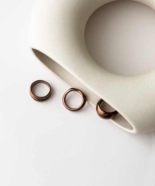 VATSURICA（バツリカ）の「《trim by vatsurica》brown color / ニュアンス メタル リング（リング ...