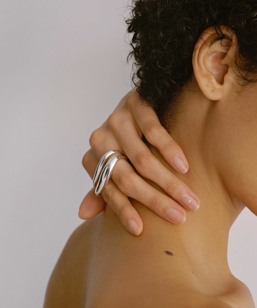 ISOLATION（アイソレーション）の「【ISOLATION / アイソレーション】Silver925 Curve Double Finger Ring / シルバー925 カーブダブル ...
