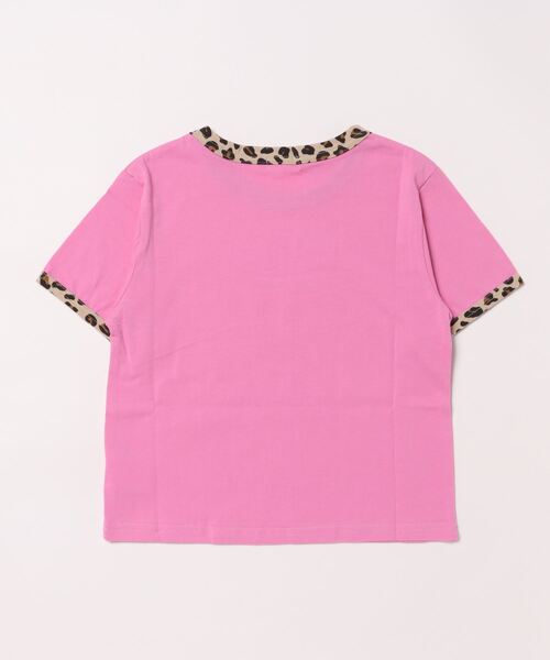 X-girl Stages（エックスガールステージス）の「レオパリンガーロゴ半袖Tシャツ（Tシャツ/カットソー）」 - WEAR