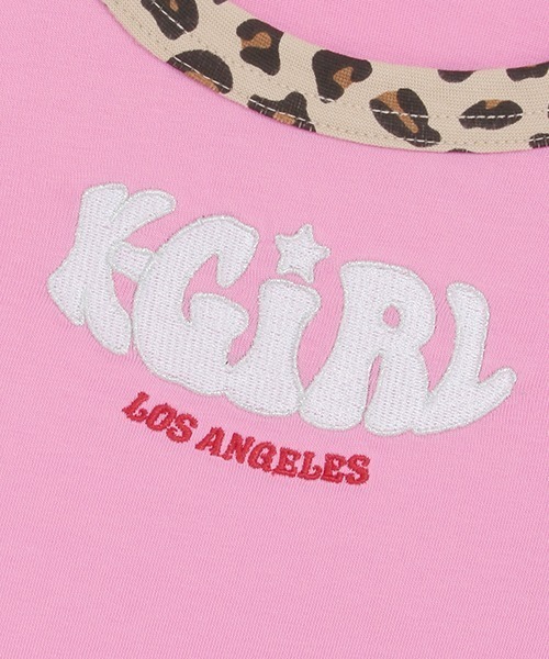 X-girl Stages（エックスガールステージス）の「レオパリンガーロゴ半袖Tシャツ（Tシャツ/カットソー）」 - WEAR