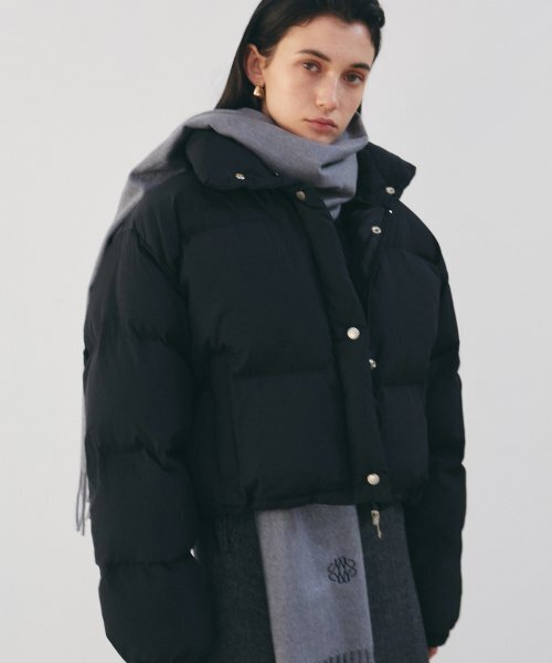 NICK&NICOLE（ニックアンドニコール）の「HIGHNECK SHORT Puffer Jacket_BLACK（ダウンジャケット ...