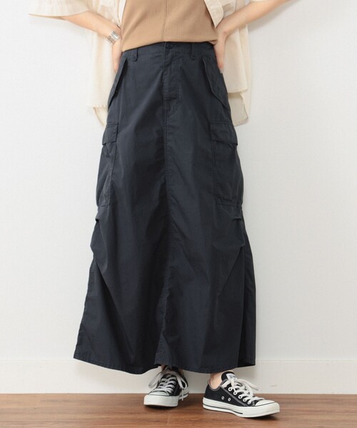 BEAMS BOY（ビームスボーイ）の「BEAMS BOY / コットン タイプライター M-65 スカート（スカート）」 - WEAR