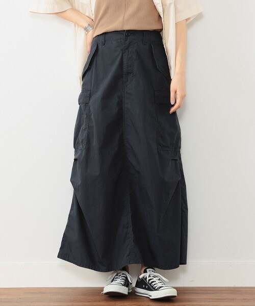 BEAMS BOY（ビームスボーイ）の「BEAMS BOY / コットン タイプライター M-65 スカート（スカート）」 - WEAR