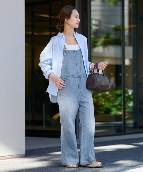 FRAMeWORK（フレームワーク）の「JOHNBULL/ジョンブル デニムフレアオーバーオール（サロペット/オーバーオール）」 - WEAR