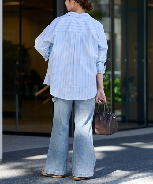 FRAMeWORK（フレームワーク）の「JOHNBULL/ジョンブル デニムフレアオーバーオール（サロペット/オーバーオール）」 - WEAR