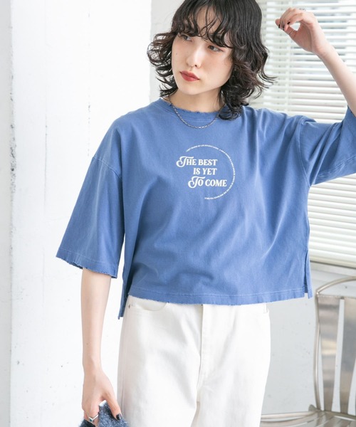 KBF（ケイビーエフ）の「クラッシュロゴTEE（Tシャツ/カットソー）」 - WEAR