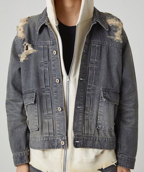 DISCOVERED（ディスカバード）の「BORO DENIM BLOUSON（デニム