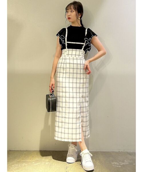 dazzlin（ダズリン）の「【WEB限定カラーあり】3WAYIラインサススカート（スカート）」 - WEAR